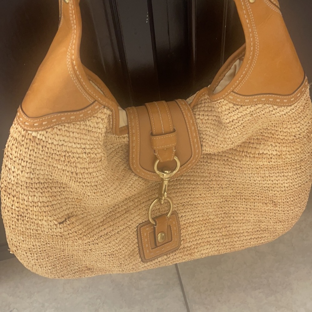 Coach Straw Hobo Bag - Gem